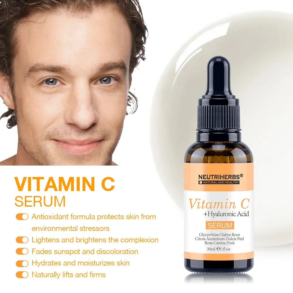 Neutriherbs Vitamin C + Hyaluronic Acid Serum 15% | 30ml - NaturalBeauty.no